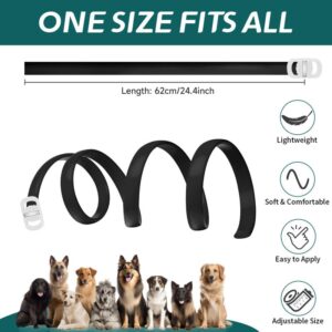 Woyamay Flea Collar for Dogs, 4 Pack Flea and Tick Collar for Dogs, 8-Month Dog Flea and Tick Treatment and Prevention, Waterproof Dog Flea Collar, Adjustable Dog Flea and Tick Collar, Black