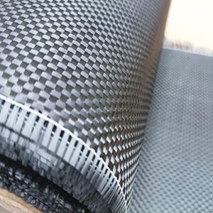 1pc 50cm width x 1m long carbon fiber cloth 3k 200/240gsm twill plain 12k fabric honeycomb hybrid carbon kevlar fabric chopped yarn (color : 200gsm plain)