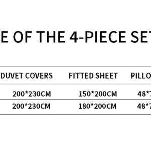 Solid Color Queen Duvet Cover Set 1 Washed Cotton All Season 1 Duvet Covers With Zipper 200x230 1 Fitted Sheet 150x200 180 X200 2 Pillowcases King 4 Piece Bedding Set Luxury ( Color : N , Size : Queen