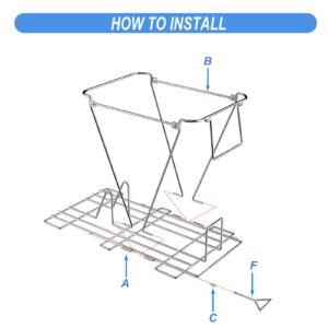 ROOMTEC Pull Out Trash Can Under Cabinet, Adjustable Garbage Slide-Out Shelf for Kitchen, undersink Organizers and Cupboard Organizers and Storage（Trash Can Not Included）