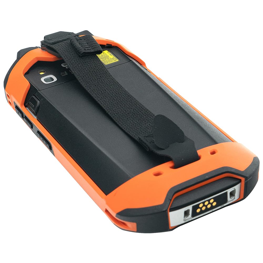 Protective Case Cover Bumper Case with Hand Strap Rugged Boot for Zebra TC52ax (SG-TC52AX-LORGB-01) Barcode Scanner,Sturdy Protect(Orange)