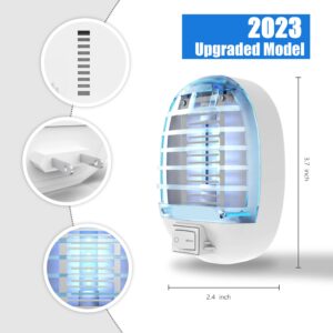 Bug Zapper Indoor, Electronic Fly Trap Insect Killer, Mosquitoes Killer Mosquito Zapper with Blue Lights for Living Room, Home, Kitchen, Bedroom, Baby Room, Office(6 Packs)