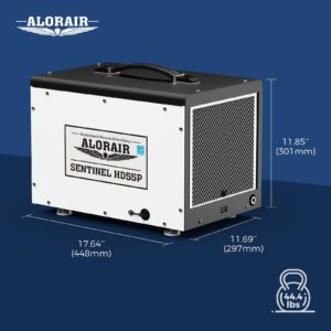 ALORAIR Crawl Space Dehumidifier, 120 PPD Energy Star Crawlspace Dehumidifiers with Drain Hose and Pump for Basement, Portable Compact Auto Defrost Under House Industry Commercial Dehumidifier