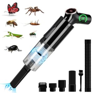 handheld vacuum&vacuum bug catcher spider insect traps catcher cordless with usb charging rechargeable handheld led lights bug catcher for stink bug,beetle,pest suction trap,car kitchen pet hair