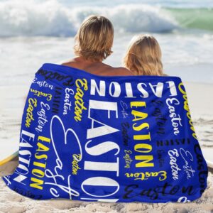 Customization of lover Custom Name Blanket Personalized Blanket for Adult Kids Flannel Customized Personalized Throw Blanket (50''x60'', Option 26)