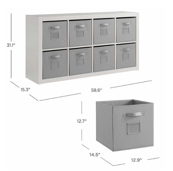 Divider with 8 Storage Bins