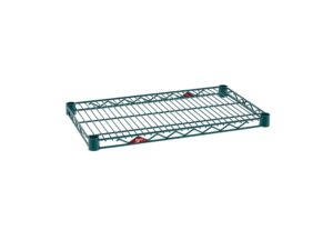 metro super erecta 1424nk3 industrial wire shelf, metroseal green epoxy, 14" x 24"