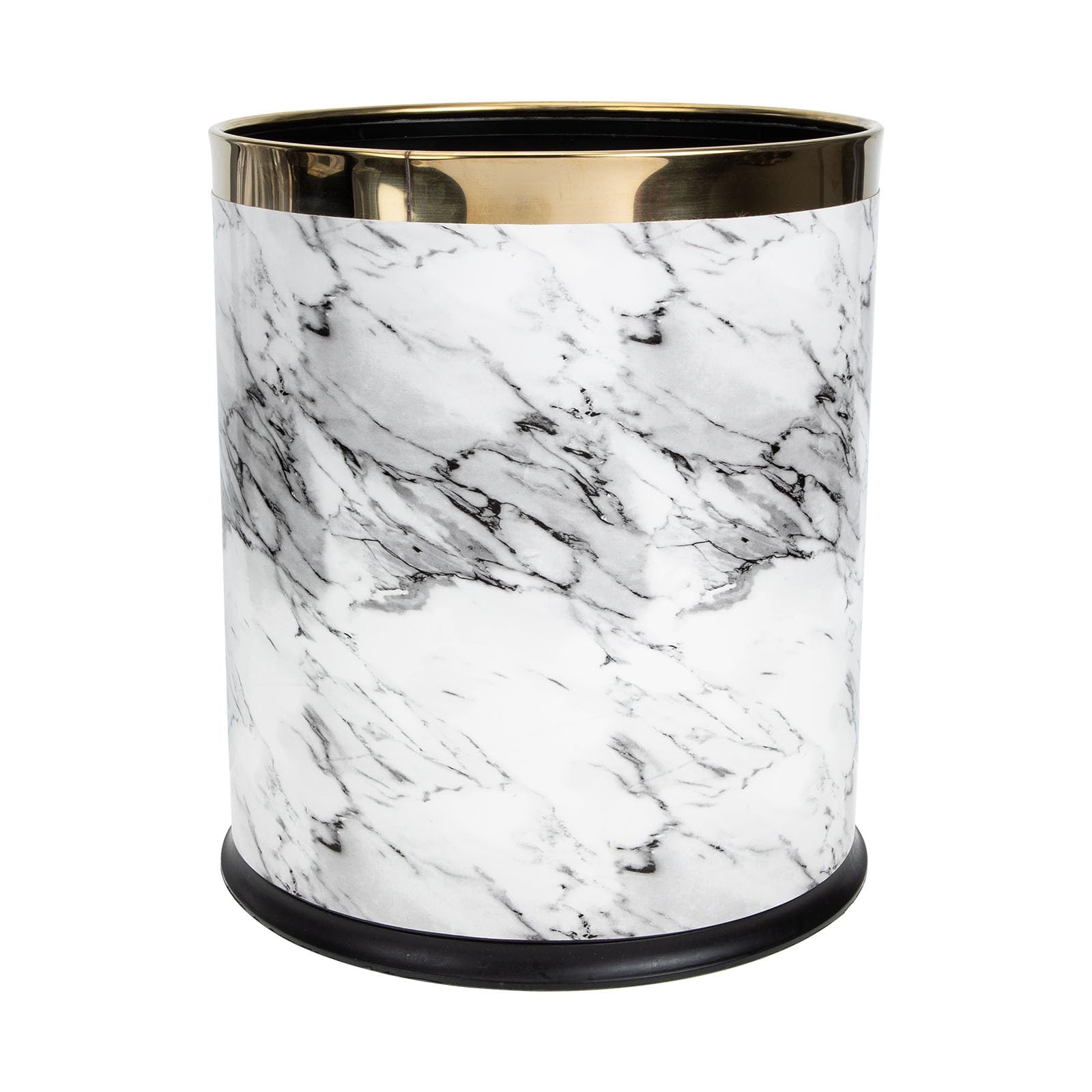 Abaodam Marble Trash Can Kitchen Waste Bins Trash Bin Containers Home Trash Can Bedroom Garbage Container Garbage Bucket Garbage Can Flower Vase for Home and Office