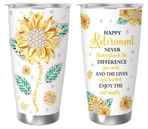 tangbohu retirement gifts tumbler 20oz, retirement gifts for women mug, retirement party decorations, retired gifts for women cup, happy retirement decorations, best retirement gifts ideas