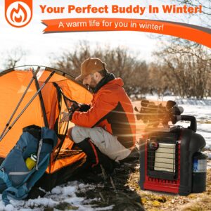 Miaton Wood Stove Fan Buddy Heater Fan Attachment for Mr. Heater(Compatible Big Buddy), Heat Powered Fan Thermal Fan Thermoelectric Fan for Outdoor Hunting/Camping/Ice Fishing Tent Propane Heater