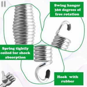 4 Pack Swing Springs Heavy Duty Hanging Springs Bag Porch Swing 1408lbs Hammock Hanger Springs for Punching Bags Swings Ceiling Mount Replace, (352lbs x 4)