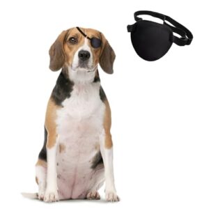 dog eye patch - single eyepatch protective eye cover for small medium large dogs cats with canine eye injuries after surgery wounds doggie missing eye (small)