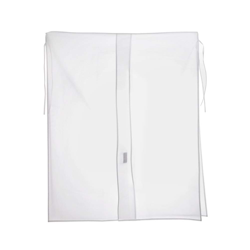 Clothes Dust Covers, Large Hanging Garment Rack Cover Storage Clothes Dust Shoulder Cover Clothes Dress Suits Coat Protectors for Home Bedroom, 35.43 x 43.31 in (White)