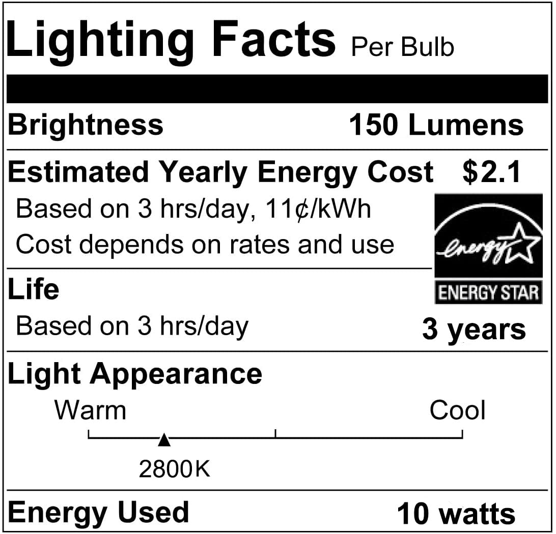 Vinaco GU4 Bulb 10W 12V, 6 Pack GU4 Base MR11 Halogen Bulb with Glass Cover, GU4 Bulb Dimmable, Fiber Optic Light Bulb 2800K Warm White, MR11 12V 10W for Accent, Track Lighting