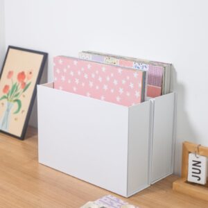 Scrapbook Paper Storage Organizer, 12x12 Paper Storage Organizer, Scrapbook Storage Bin for 12" x 12" Paper- 2 Pack