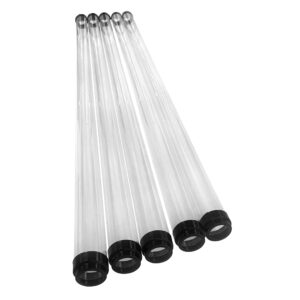 Beam Lighting 48" Clear T12 Tube Guard - 5 Pack for Fluorescent or LED Bulbs