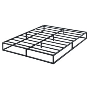 primasleep 9 inch modern metal bed frame/mattress foundation/steel slats/no box spring needed/sturdy/king size/black