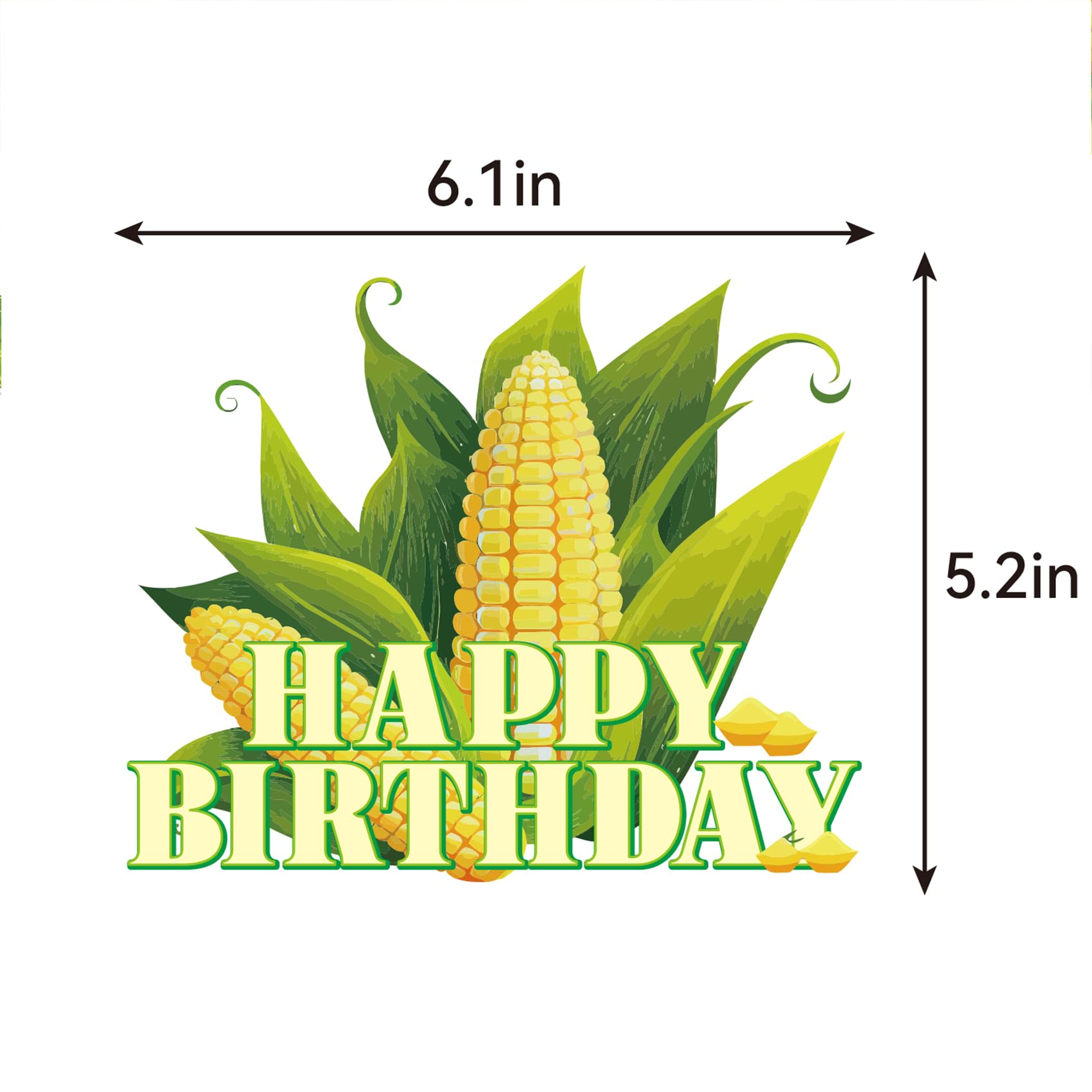 Corn Party Decorations Vegetable Corn Birthday Party Supplies Includes Corn Happy Birthday Banner Cake Topper Cupcake Toppers Balloons for Birthday Baby Shower Wedding Vegetable Party Decorations