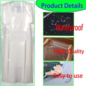 15 Pack (24 x 60 In) Plastic Clear Clothes Covers,Dry Cleaners Bags Hanging Clothing Covers Clear Garment Bags Hanging Dust-proof Clothing Protector Covers for Home Storage Clothing Stores & Travel.