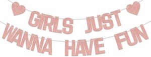 wfkldf girls just wanna have fun banner party decorations bridal shower bachelorette party decorations girls night decorations girls birthday party decor supplies