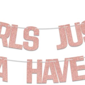 WFKLDF Girls Just Wanna Have Fun Banner Party Decorations Bridal Shower Bachelorette Party Decorations Girls Night Decorations Girls Birthday Party Decor Supplies