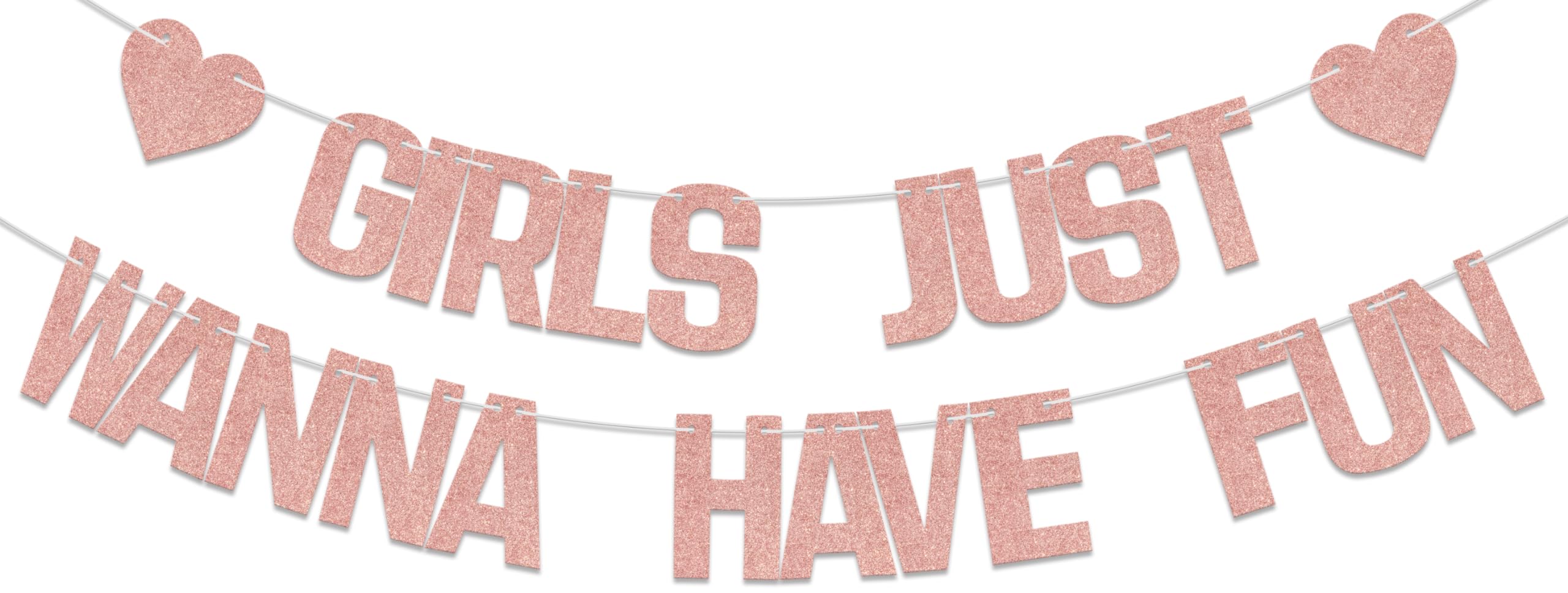 WFKLDF Girls Just Wanna Have Fun Banner Party Decorations Bridal Shower Bachelorette Party Decorations Girls Night Decorations Girls Birthday Party Decor Supplies