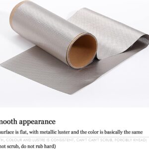 Faraday Fabric RF Shielding Fabric, RFID Radiation Shielding Fabric, Emf Protection Fabric, for Smart Meters Smart Meters,Faraday Cage,Conductive Pads, Military Grade, EMI, WiFi ( Color : Silver , Siz