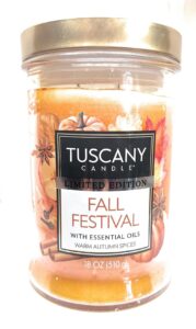 tuscany candle limited edition jar candle (fall festival, 18 ounce)