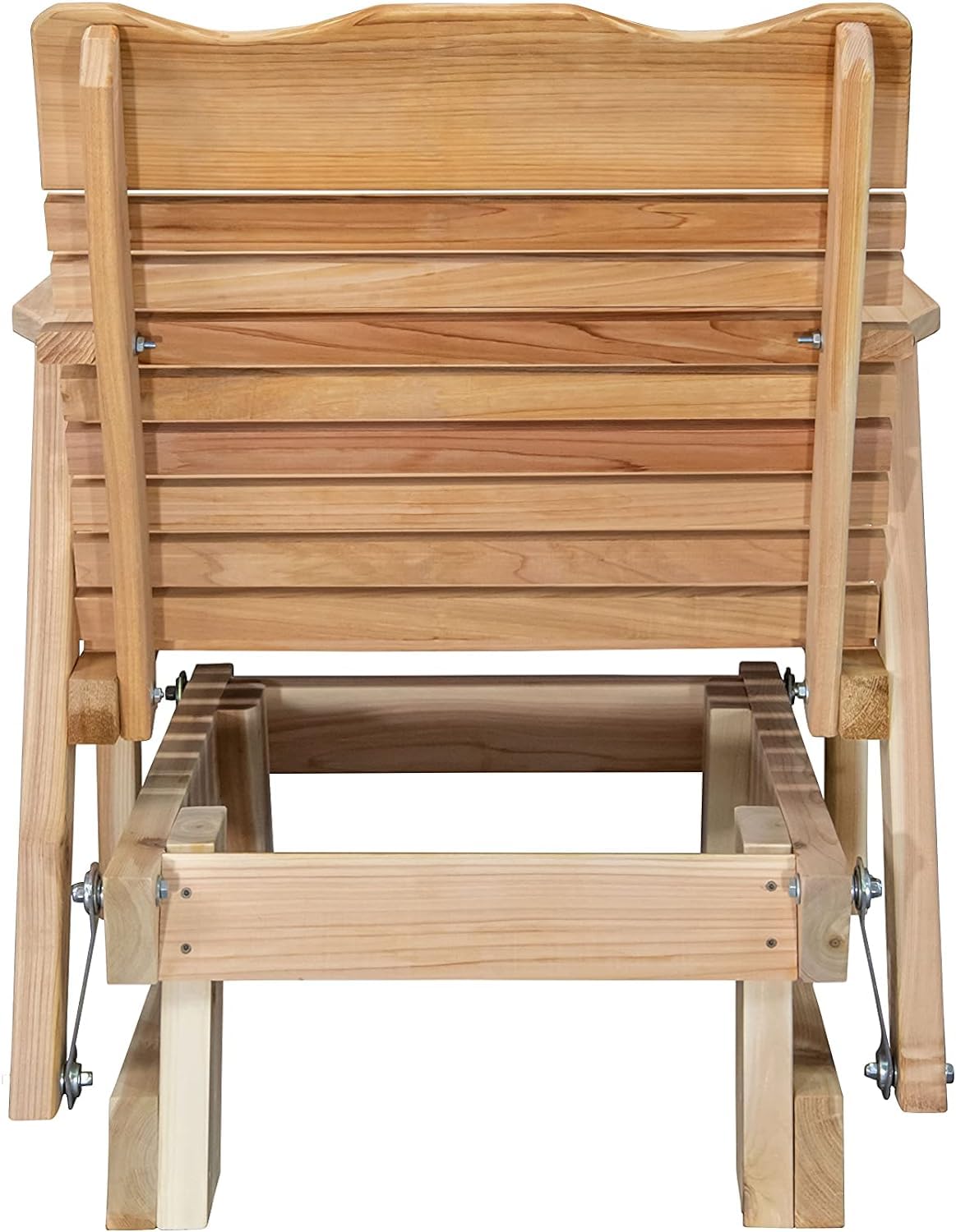 Kilmer Creek 2' Natural Cedar Porch Outdoor Glider, Amish Crafted