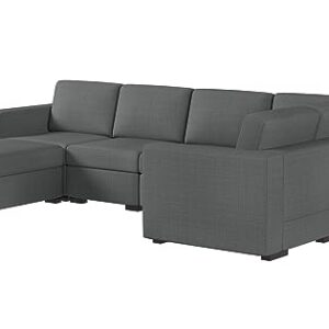 Sunrise Coast Modular Sectional Sofa Couche Convertible L Shaped Couches with Ottoman 127" Grey Large Sleeper Sofa Bed 6 Seat Sofa for Living Room