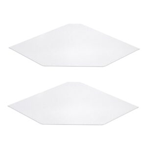 bodkar corner shelf wall mount, corner floating shelves,small white metal wall corner shelf set of 2 for living room, bedroom, bathroom(white)