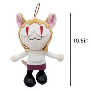 New Ne-Co A-Rc Plush Toy, 10.6inch Cute Cartoon Anime Ne-Co A-Rc Plush Doll, Soft Cat Figure Plush Pillow for Kids and Fans and Collectors Kids Bed Sofa and Home Decoration