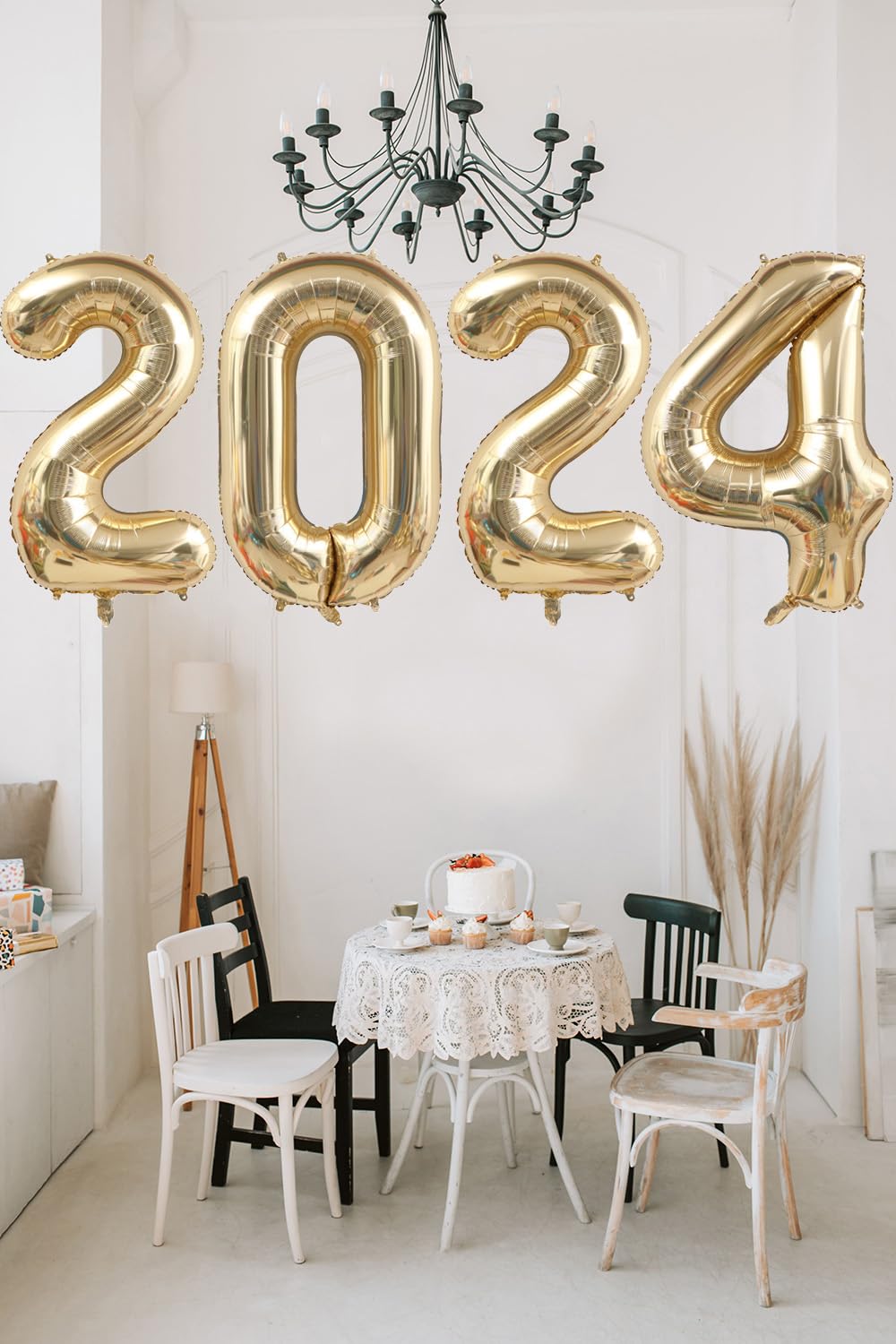 2024 Balloons Huge Light Gold 40 Inch 20-24-22-40 Large Champagne Gold Helium Mylar Foil Number Balloon Anniversary Festival Birthday Halloween Party Supplies Big Class of 2024 Graduation Decoration