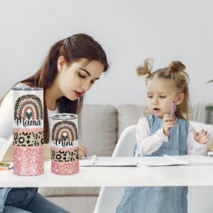 Cosictic Mama And Mini Skinny Tumbler Set For Mom And Kids, Mother's Day Gift For Mom New Mom Mom To Be