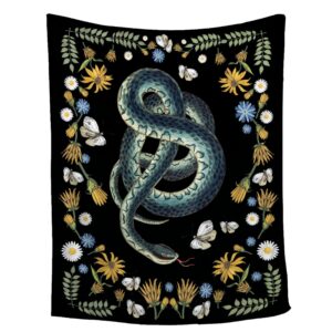 snakes blanket,snakes blankets gift soft cozy plush bedding blanket,fuzzy flannel fleece blanket for couch sofa camping,40"x50"-throw size for kids