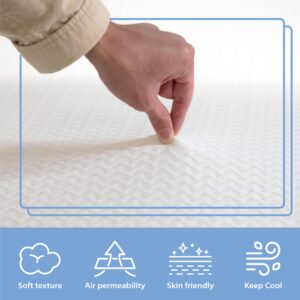 Nixy Full Mattress 5 Inch Foam Mattress in a Box, Bamboo Charcoal Foam Mixed High-Density Base Support Foam for a Peaceful Sleep, Pressure Relief, Medium Firm Full Size Mattress Bedroom Essentials