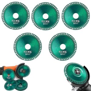 5packs indestructible disc for grinder, upgrade indestructible disc 2.0 - cut everything in seconds, 4 inch ultra-thin saw blade diamond cutting wheels composite multifunctional cutting saw blade