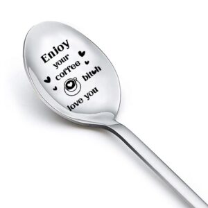 spoon gifts for coffee lovers best friend friendship gifts for women sister birthday gifts for teen girls christmas gift ideas expresso spoon for bestie bff gifts for friends coworkers female