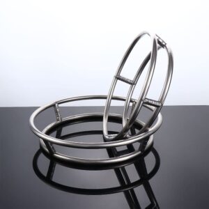 Vctitil Stainless Steel Wok Ring Wok Rack Wok Stand Round Shelf Cookware Ring For Pot Gas Stove Fry Pan,23cm/9.05inch,26cm/10.23inch(26cm)