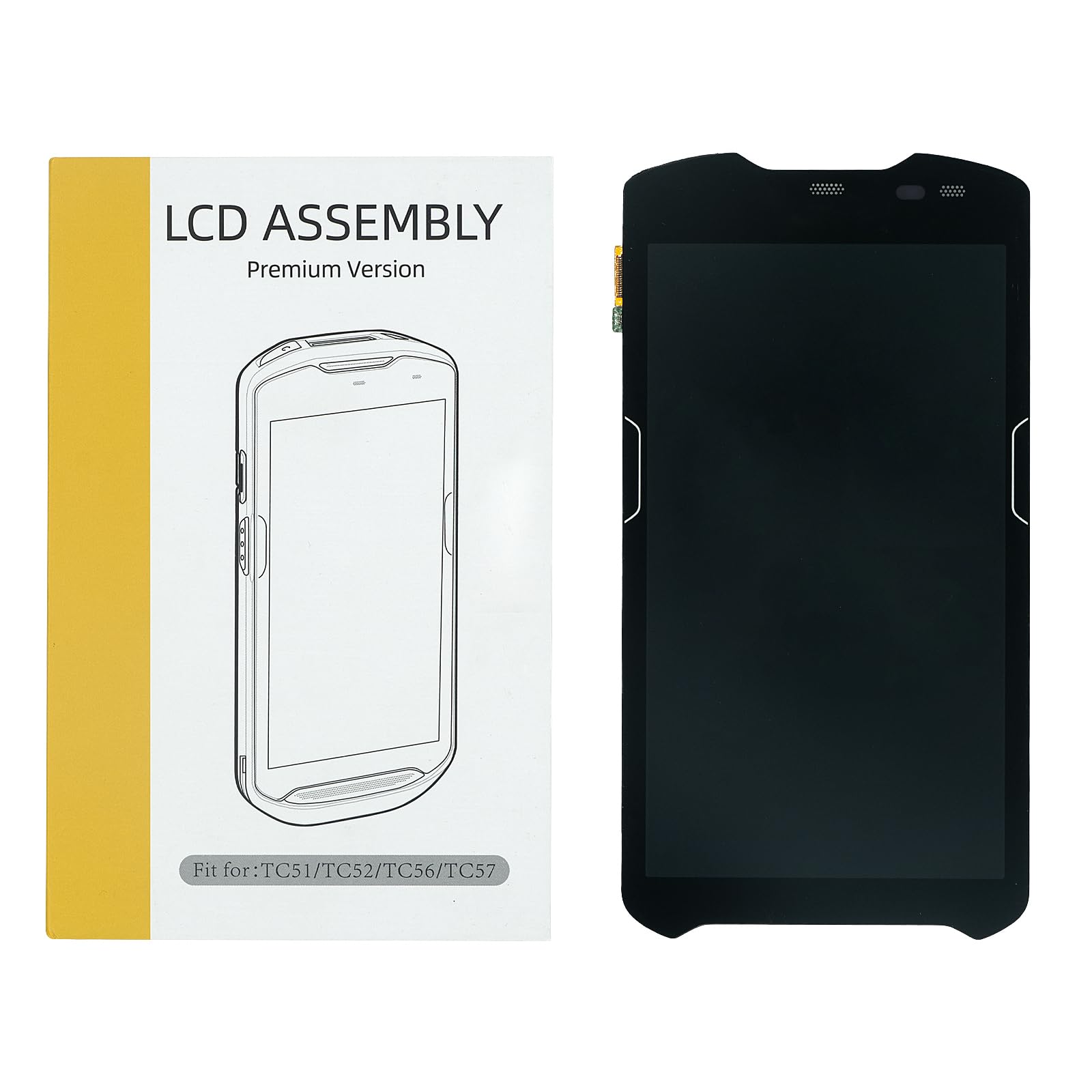 LCD with Touch Screen for Zebra TC51, TC510K, TC56 - Premium Display Replacement for PDA Phone Handheld Android Barcode Scanner