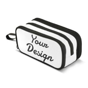 sletend custom pencil case large capacity pen pouch, custom design zipper pencil holder for student child, personalized custom design pencil pouch