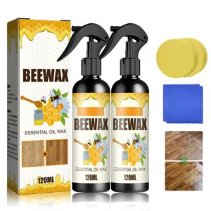 tptal natural beeswax spray,beeswax furniture polish,beeswax spray cleaner,the original beeswax spray furniture polish and cleaner,beeswax polish spray for care wooden furniture,wooden floors(2pcs)