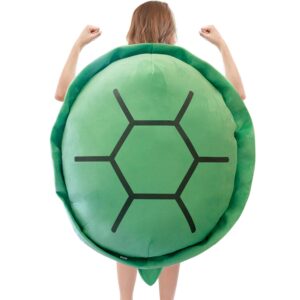 Enhopty 40" Wearable Turtle Shell Plush Pillows Tortoise Plush Pillow Funny Animal Dress Up for Kids (Green, 40inch)