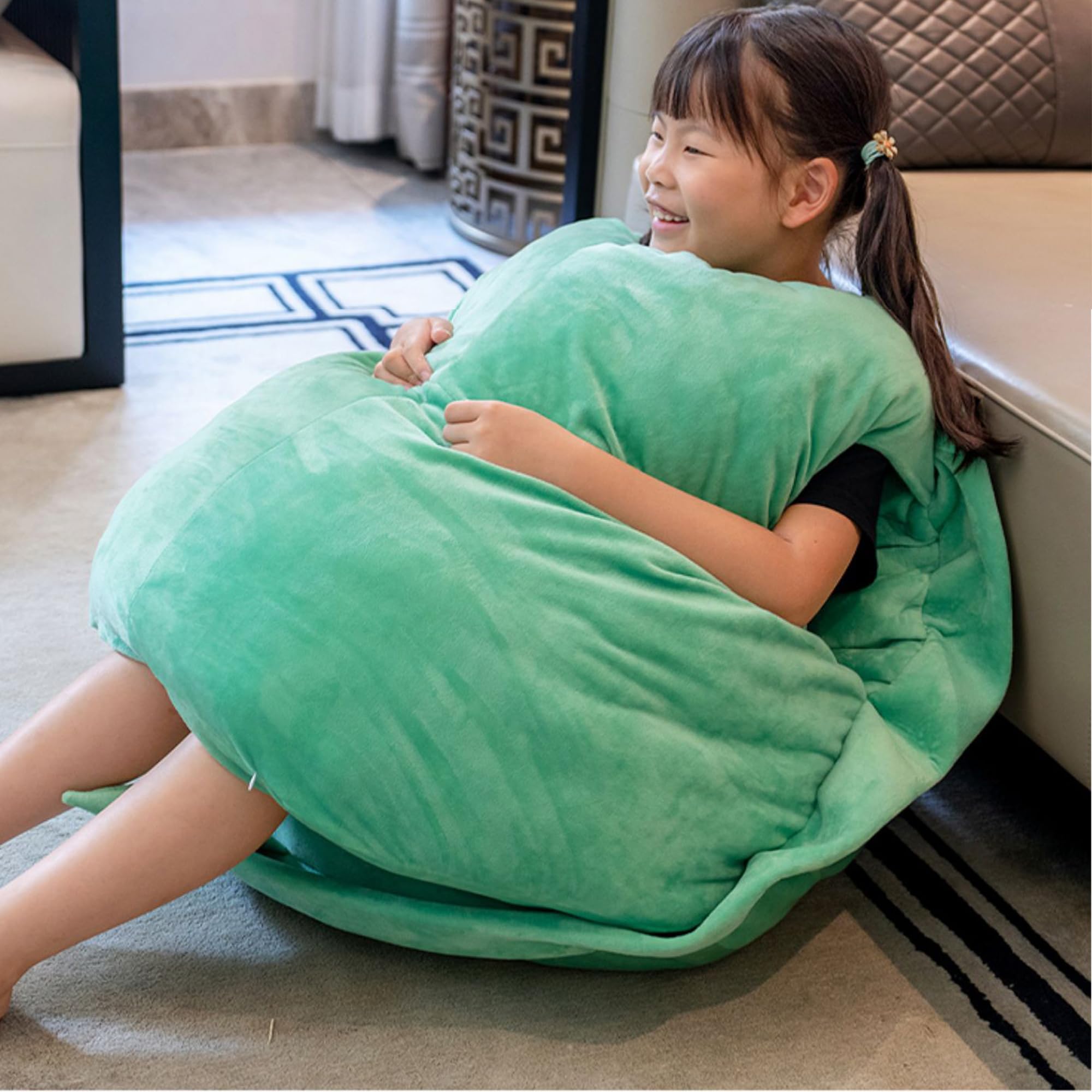 Enhopty 40" Wearable Turtle Shell Plush Pillows Tortoise Plush Pillow Funny Animal Dress Up for Kids (Green, 40inch)