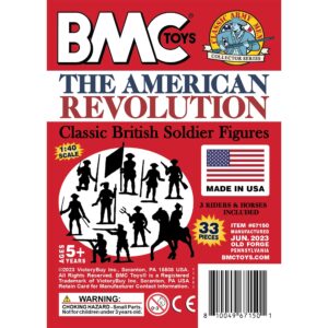 BMC Classic MPC Revolutionary War British Soldiers - Plastic Army Men Figures