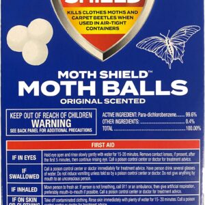 Moth Shield Moth Ball Traps for Clothes, Furniture, Carpet and Pantry Moths, 12 Ounce Box (Original Scented, 12 Ounce (1 Pack)