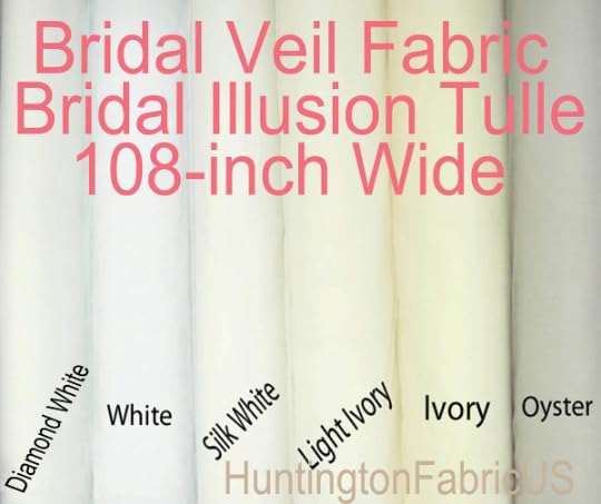 Bridal Veil Fabric | Bridal Illusion Tulle | 108" Wide Bridal Tulle by The Yard (Silk White)