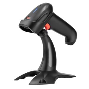 tera pro wireless 2d qr barcode scanner with stand, 3 in 1 bluetooth & 2.4ghz wireless & usb wired connection, image bar code reader with vibration alert hw0002 (black)