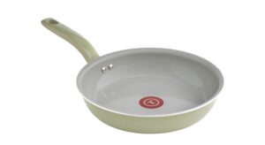 t-fal recycled ceramic nonstick fry pan 12 inch oven safe 350f pots and pans, cookware green