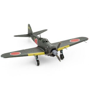 Metal Earth Zero Fighter Color 3D Metal Model Kit Fascinations